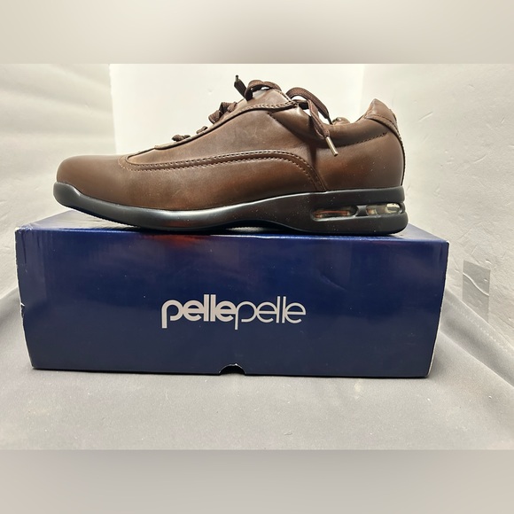 Pelle Pelle | Shoes | New Pellepelle Brown Leather Sneakers Streetwear ...